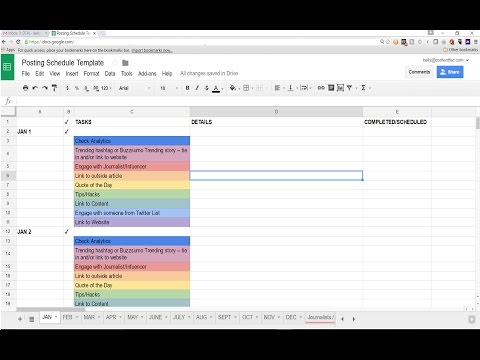 How To: Social Media Content Calendar Template