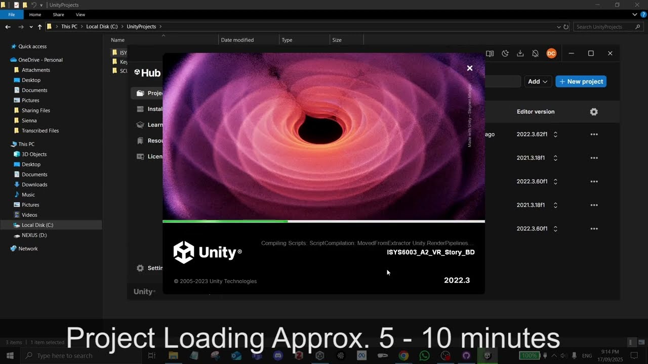 Assessment 2 GitHub to Unity VR Simulator Tutorial Video