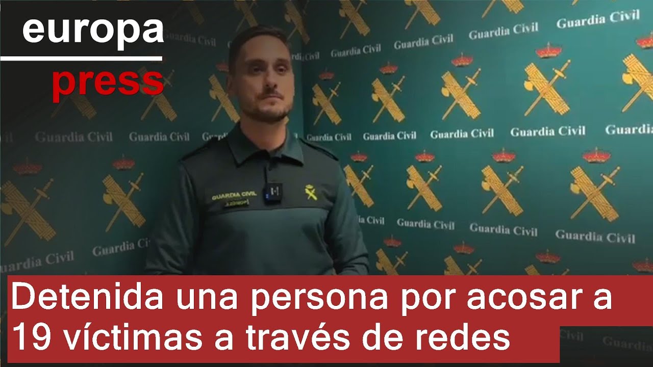 Detenida una persona por acosar a 19 víctimas a través de las redes sociales