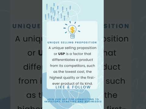 Do you know what is "USP" in the startup world?