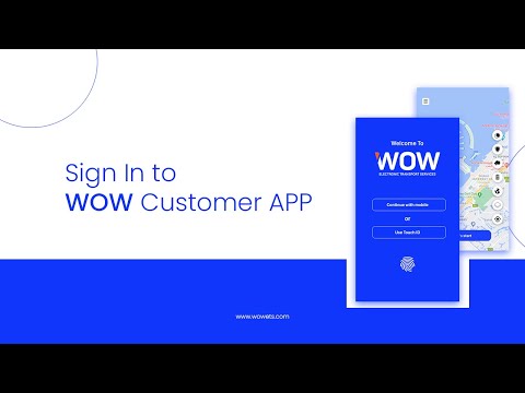 Sign In to WOW Customer App