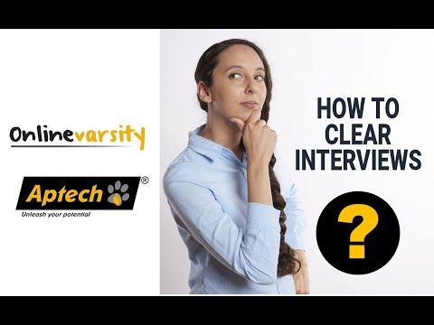 How to clear job interviews? Exclusive tips by Aptech.