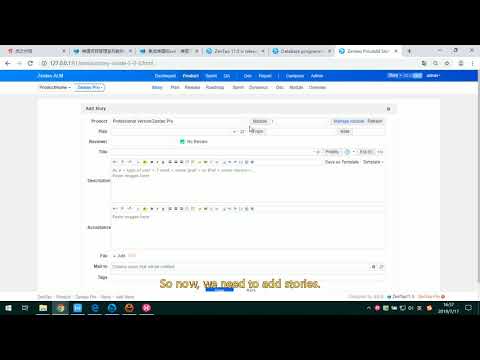 How to create products and stories in ZenTao