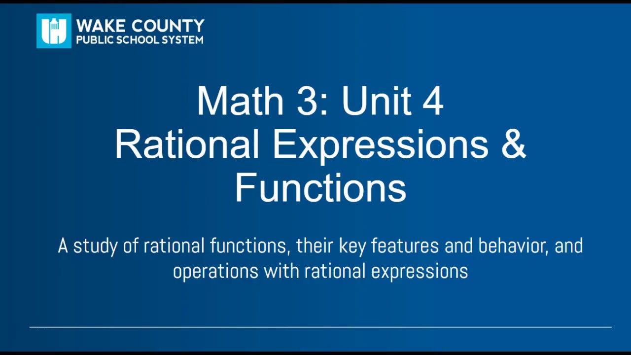 Math 3 Unit 4 Overview