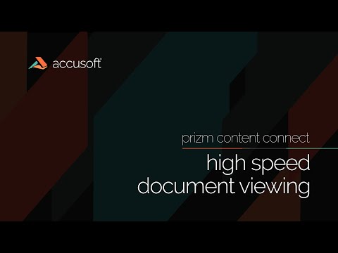 Prizm Content Connect: Highspeed Document Viewing