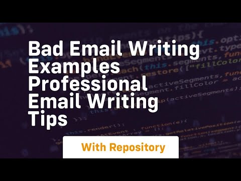 Bad email writing examples professional email writing tips