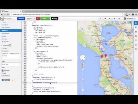 Custom Interactive Maps with the Google Maps API 10 Keeping Track of Map Markers Video Lecture ...