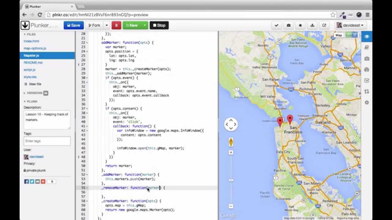 Custom Interactive Maps with the Google Maps API 10 Keeping Track of Map Markers