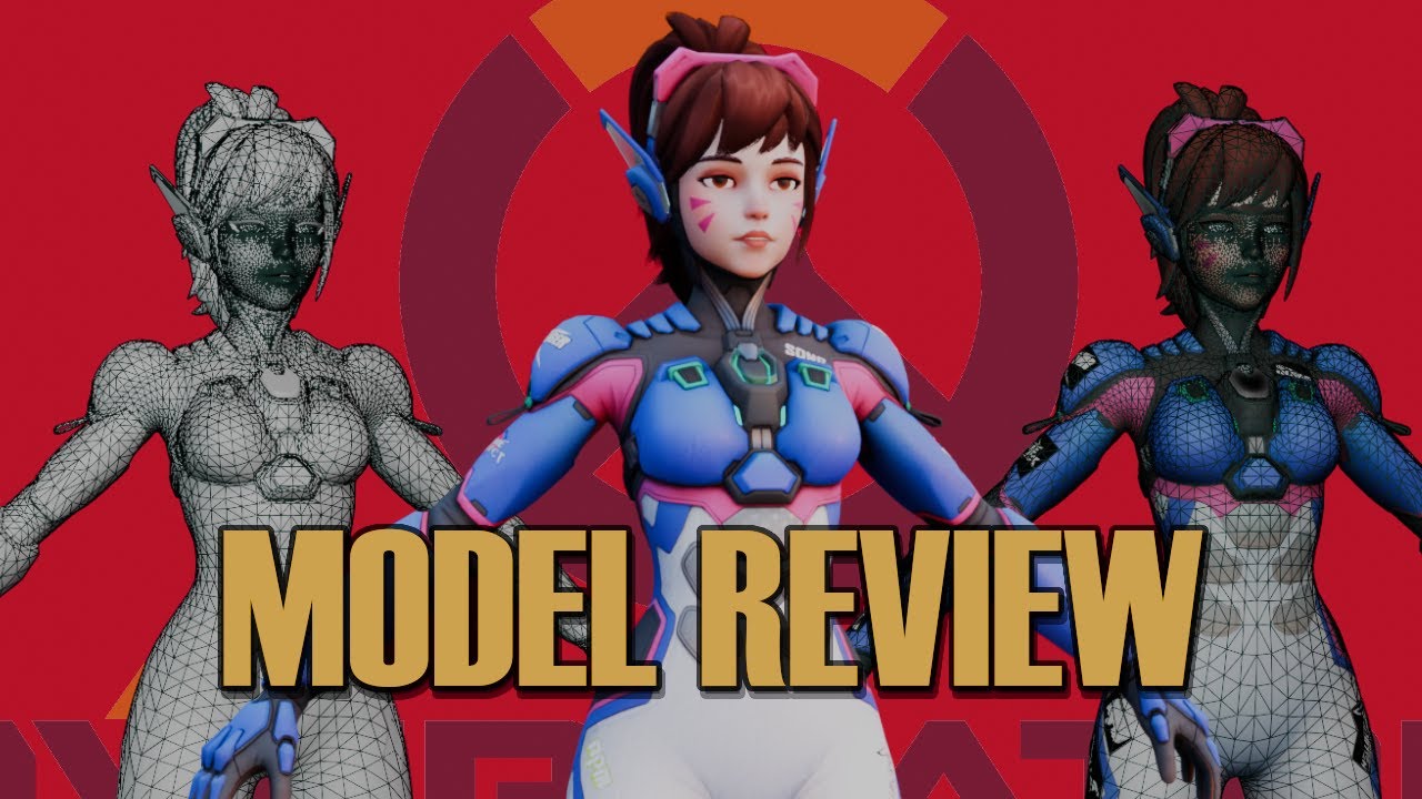 D.Va 3D Model review - Overwatch 2