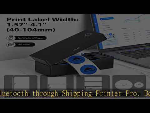 Nelko Bluetooth Thermal Shipping Label Printer, Wireless 4x6 Shipping Label Printer for Small Busin