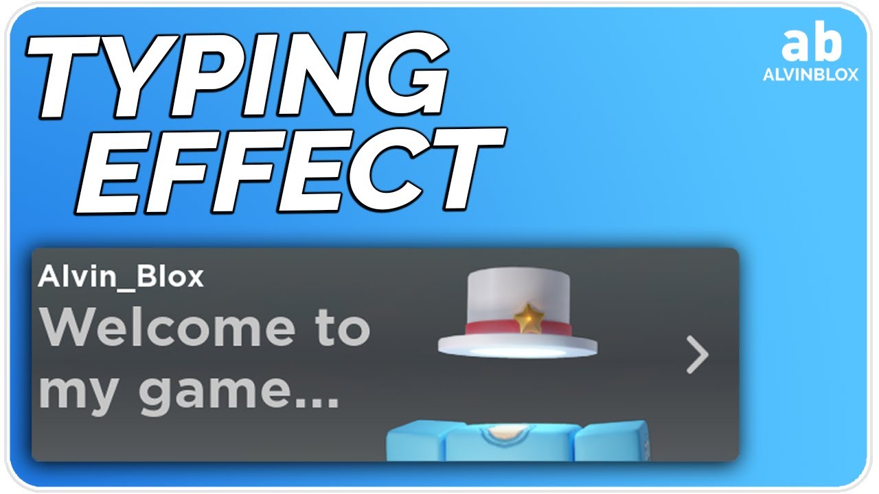 Text Typewriter Effect in GUIs - Roblox Scripting Tutorial
