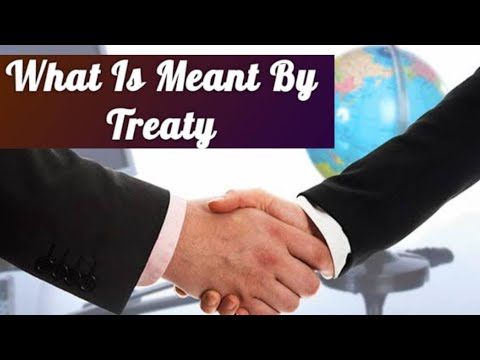 What is treaty || types of treaties ||importance of treaty || urdu/hindi