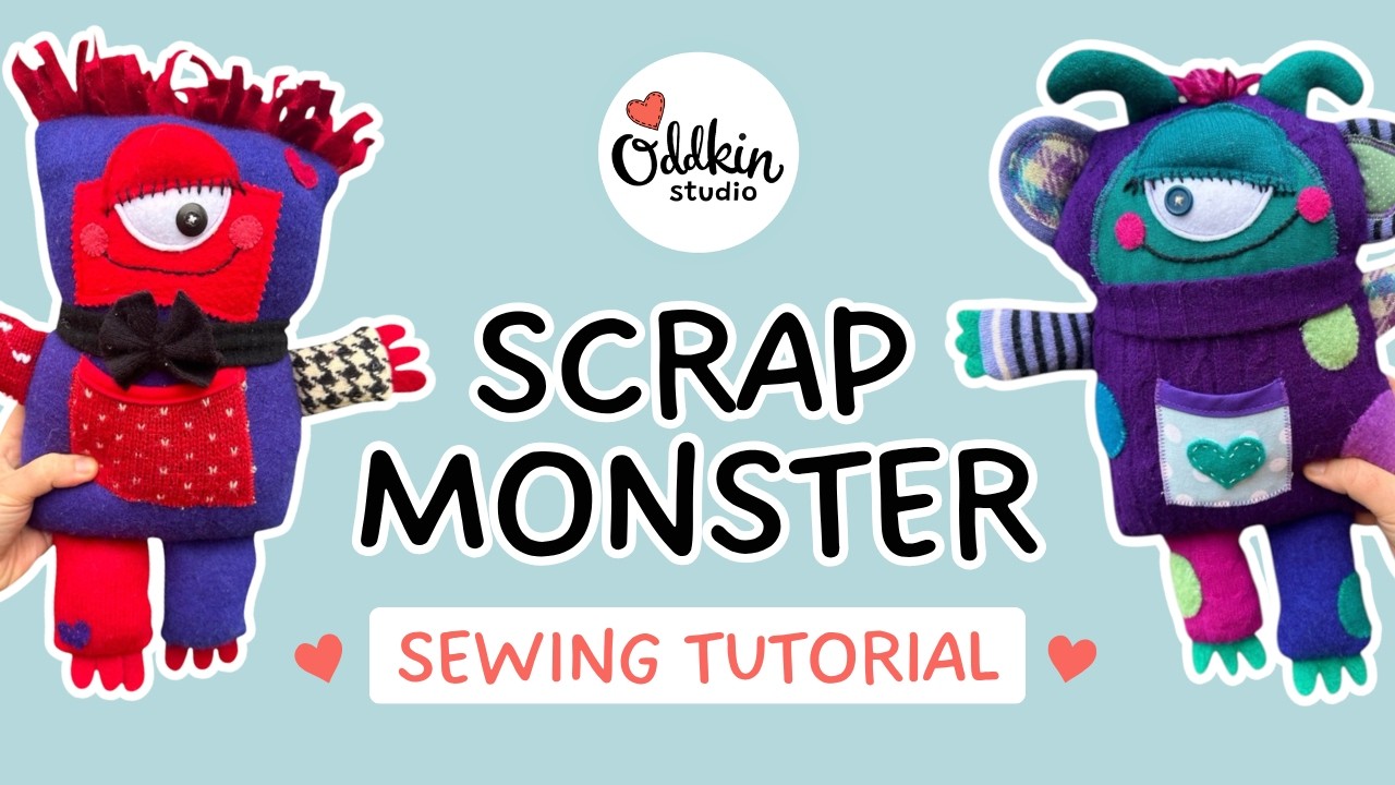 Video Guide: Oddkin Monster Sewing Pattern
