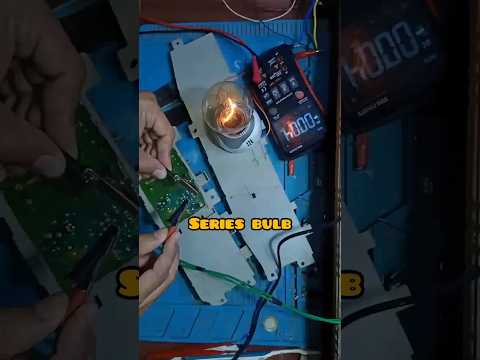 Triac testing with series bulb #shorts #a1pcbrepaircenter #youtubeshorts