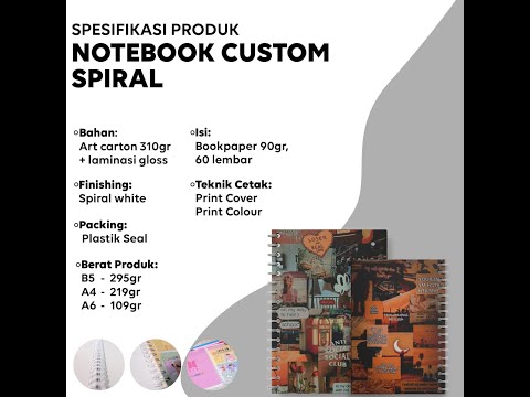 Notebook Spiral Custom - Ukuran Kertas B5