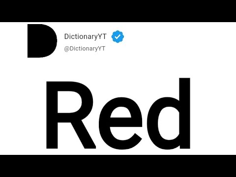 Red Meaning in English