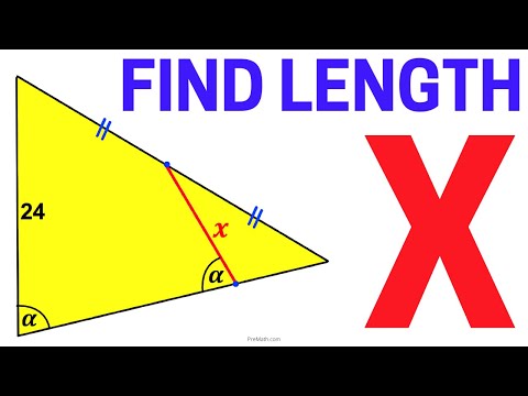 Can you find the Length X in this Triangle? | Step-by-Step Explanation