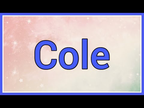 Cole | Name Origin Meaning Variations