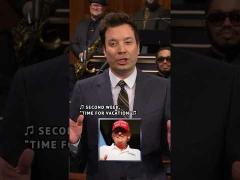 Jimmy breaks down #Trump’s jam-packed schedule for his first week in office. #FallonTonight