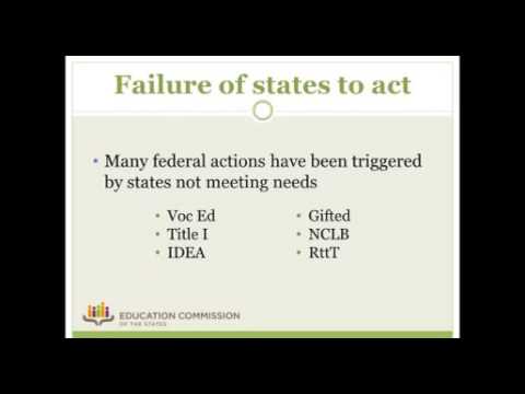 Update on the Elementary and Secondary Education Act