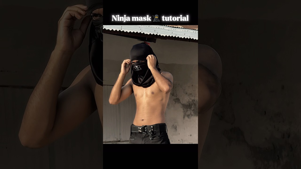 Ninja mask tutorial #ninja #tutorial #fitness #calisthenics #viralshort #viral