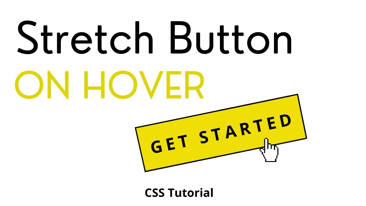 Best Button Hover Animation CSS | Stretch Button effect | CSS Tutorial