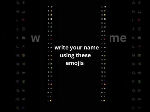 Write your name using these emojis ￼