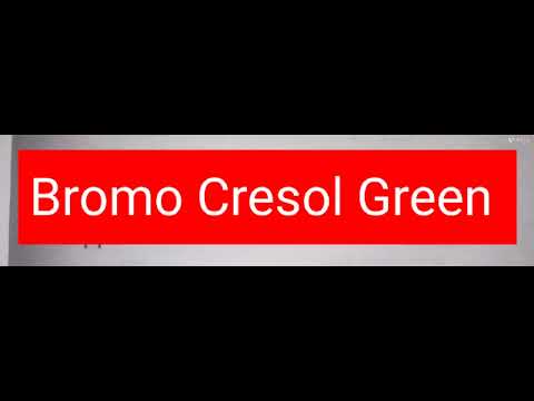 How to prepare Bromo Cresol Green solution