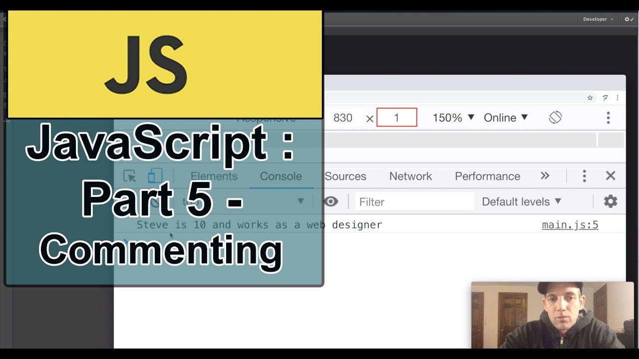 JavaScript: Part 5 - Commenting