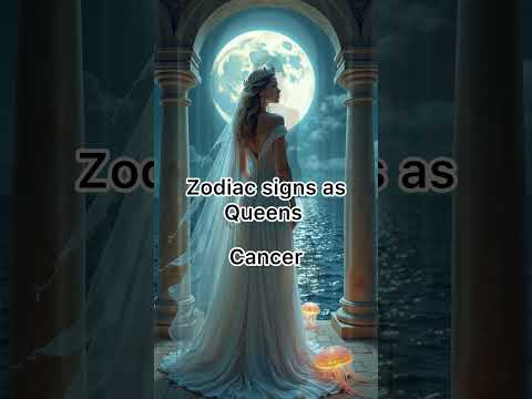 Cancer as a Queen of the Moonlit Sea – Gentle, Deep, and Divine #aigenerated #ai #zodiac #digitalart