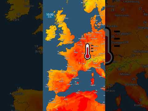 Zomerwarmte nadert vanuit Zuid-Europa #weervideo #weerreel #weerbericht