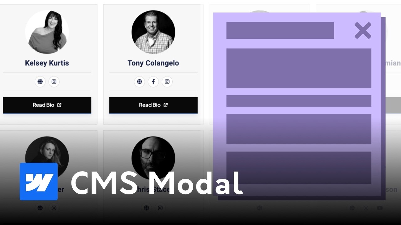Webflow CMS Popup Tutorial: Create Dynamic Modals Using Finsweet (No Code)