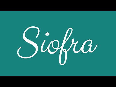 Learn how to Sign the Name Siofra Stylishly in Cursive Writing