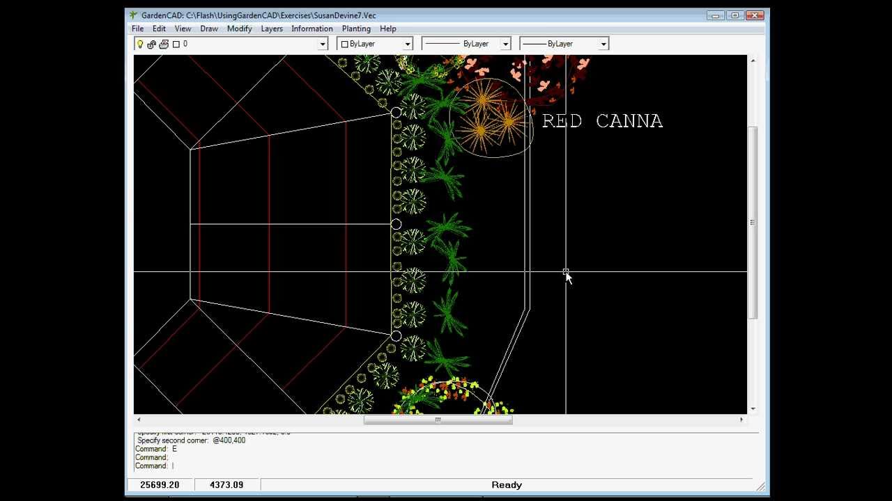 Using the Rectangle command in GardenCAD and dCAD