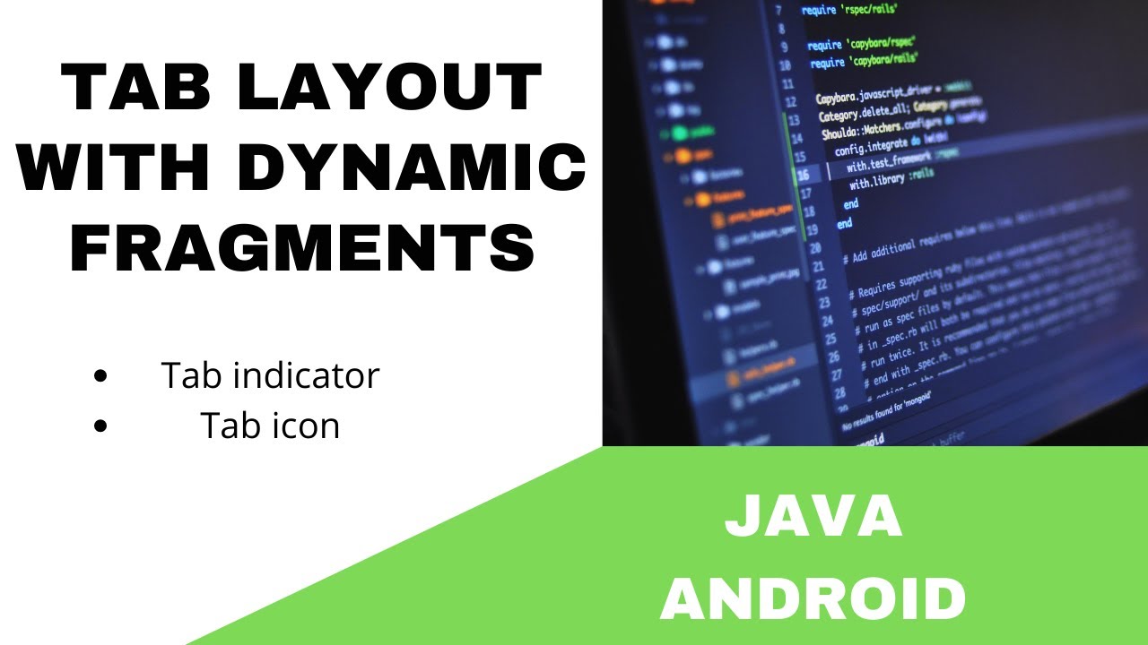 ANDROID - TABLAYOUT WITH DYNAMIC FRAGMENTS TUTORIAL IN JAVA