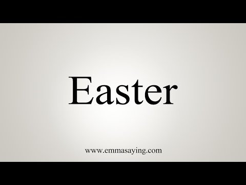 How To Say Easter