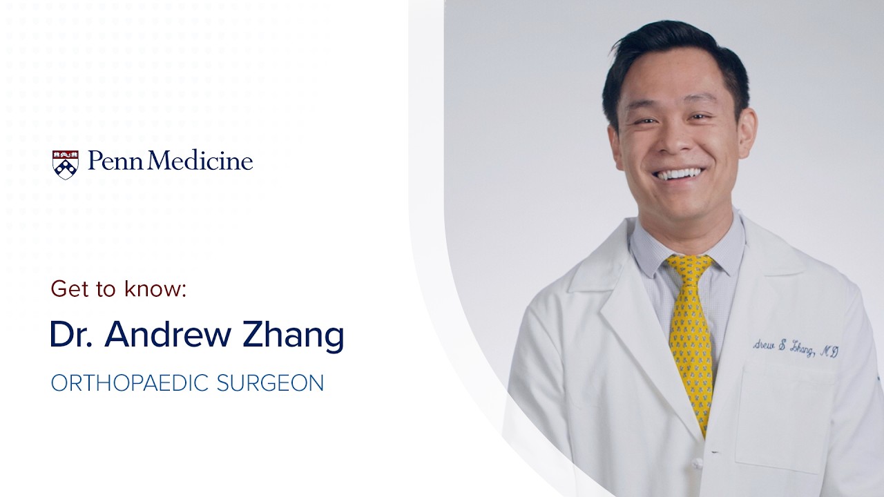 Meet Andrew S Zhang, MD, Orthopaedic Surgeon