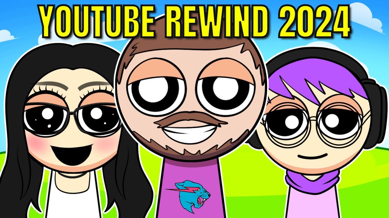 Sprunki YouTuber Song Animated Music Video (YouTube Rewind 2024)