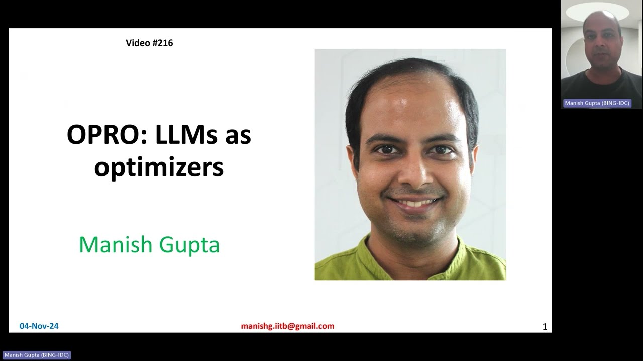 #216 OPRO: LLMs as optimizers