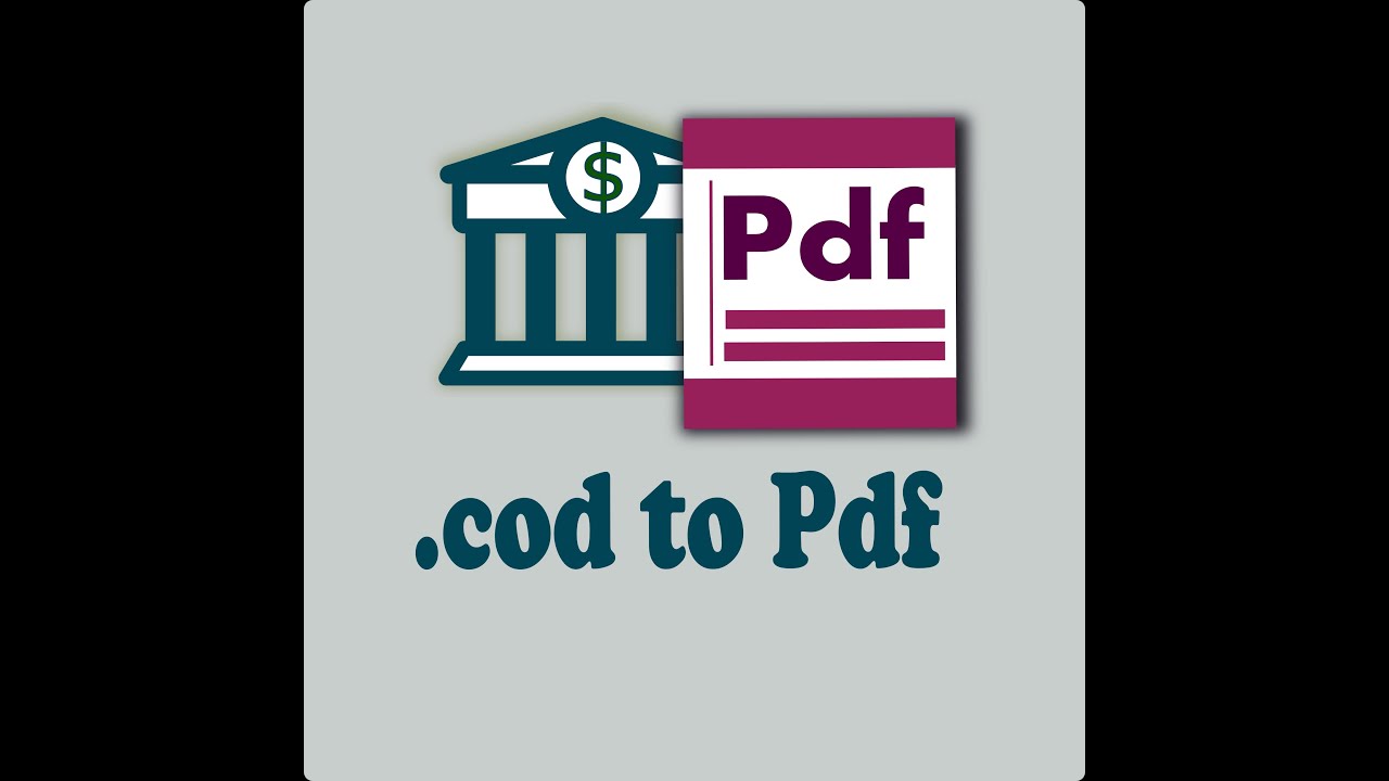 Cod (CODA) To Pdf