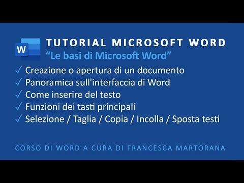 WORD | Office 365 - Tutorial 1: Le basi di Microsoft Word
