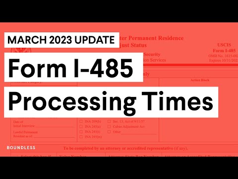 Form I-485 Processing Times | February 2023 Update
