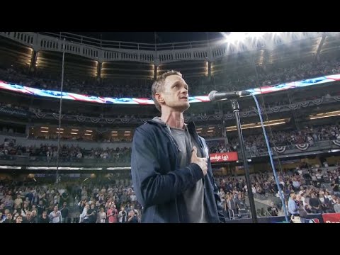 CLE@NYY Gm3: Neil Patrick Harris performs anthem