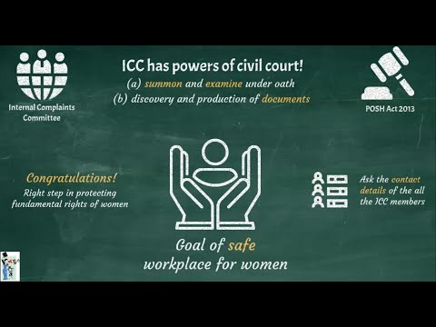 POSH Act Video Series #2 | What is ICC? | Safe workplace is a fundamental right.