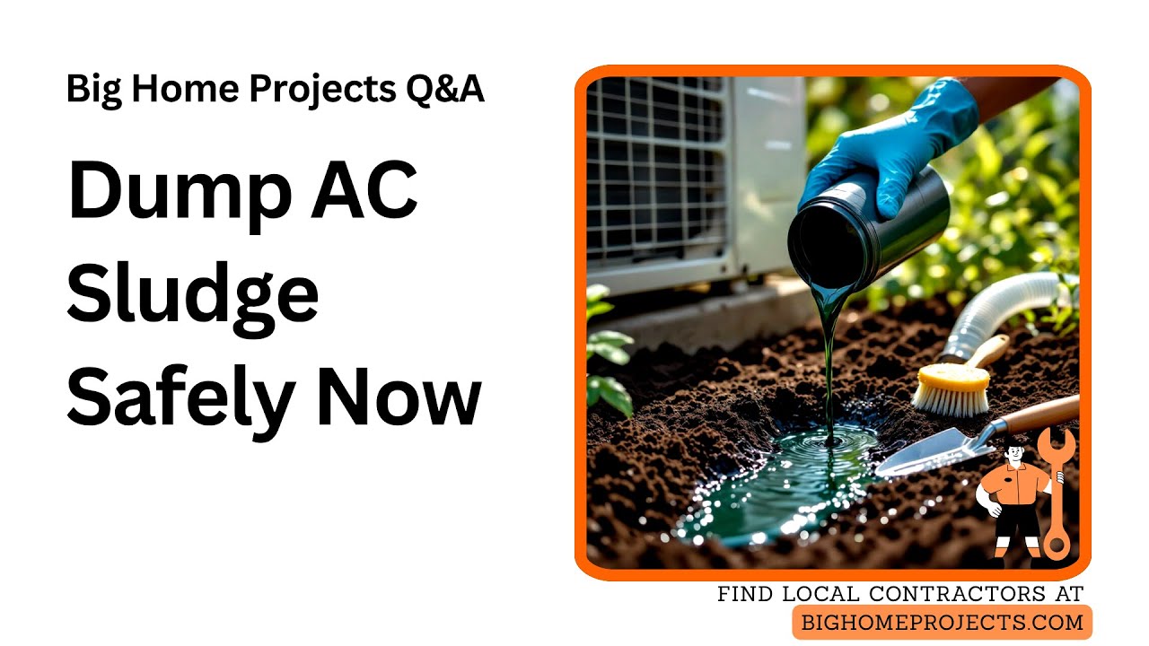 AC Condensate Sludge Yard Disposal Guide