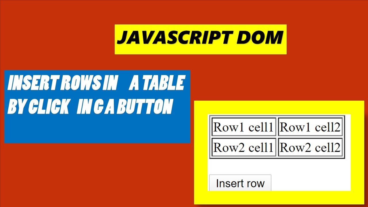 Write a JavaScript function to add rows to a table