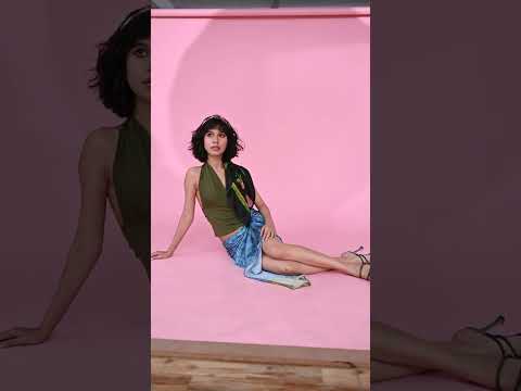 Female Model Portfolio Shoot in Denim Skirt | Best Modeling Agency in Delhi