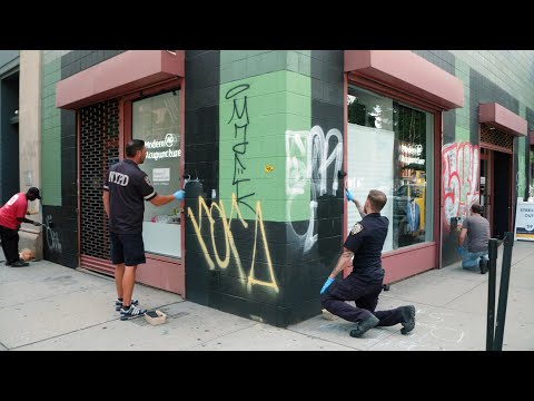 Graffiti Artist Fearlessly Tags NYU Structures