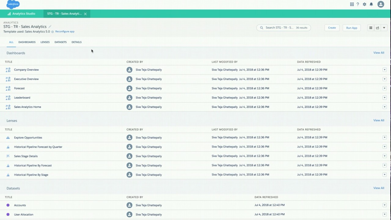 Einstein Analytics: Sharing Apps