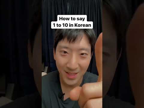 How to say 1 to 10 in Korean!